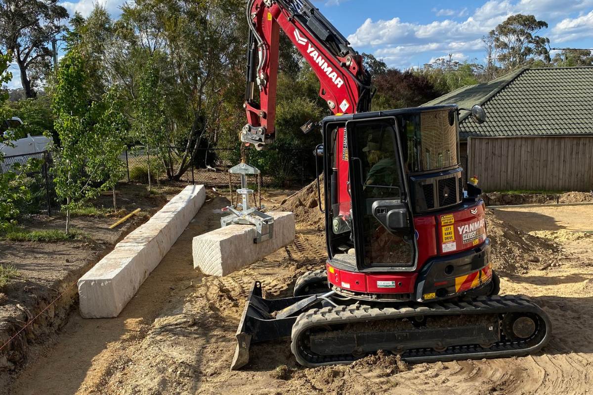 Landscaping Excavation & Equipment Hire - Laser Concrete